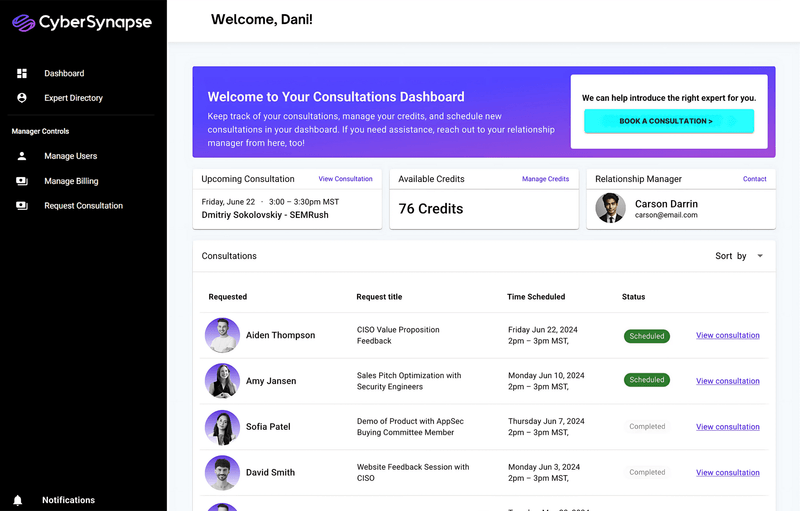 Cybersecurity Buyer Intelligence Platform | CyberSynapse